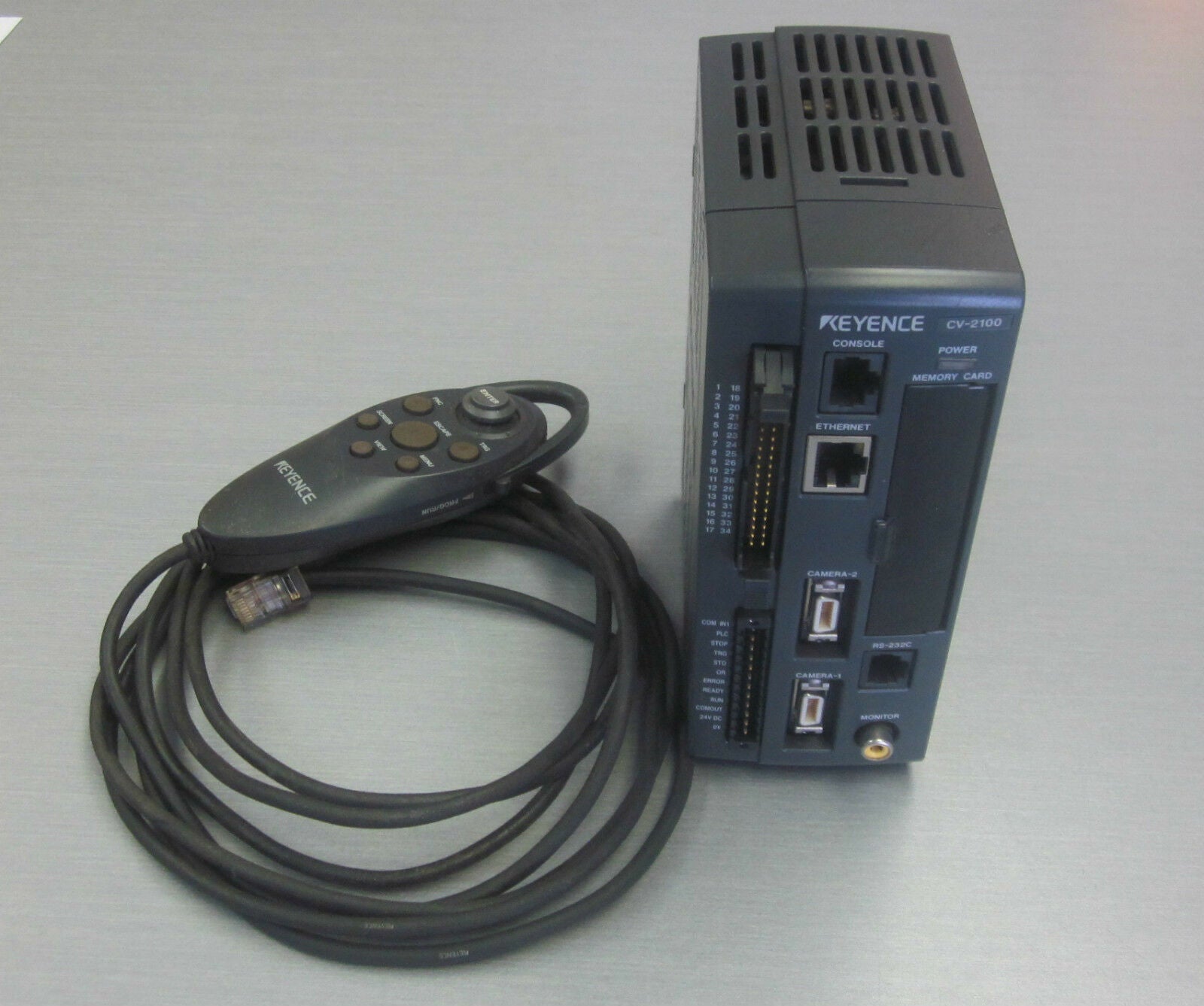 Keyence CV-2100 machine vision controller with remote – Autovation Surplus