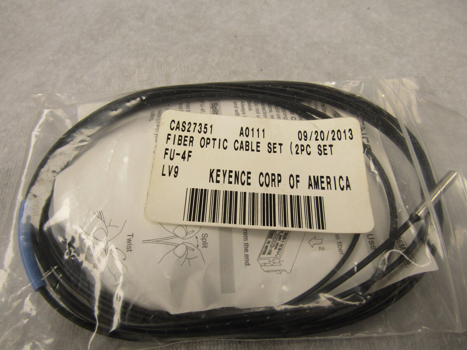 Keyence FU-4F Fiber Optic Lead Sensor Head – Autovation Surplus