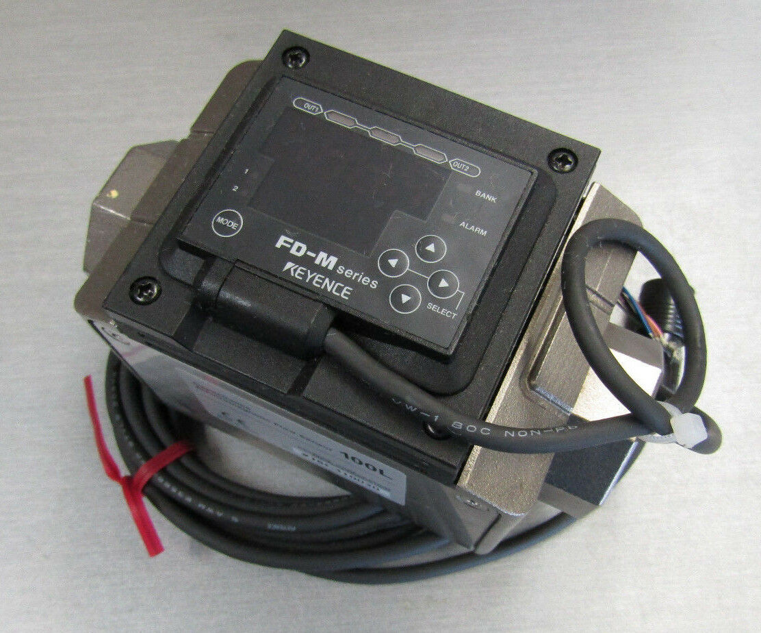 Keyence FD-MZ100AYK digital flow sensor 100 L/min, NPN, 1" NPT ...